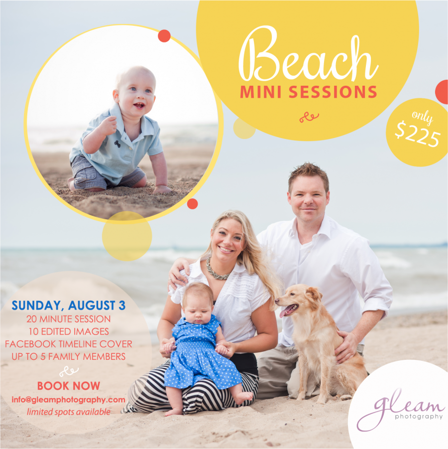 Beach Mini Sessions | Chicago North Shore Photographer – Gleam Photography